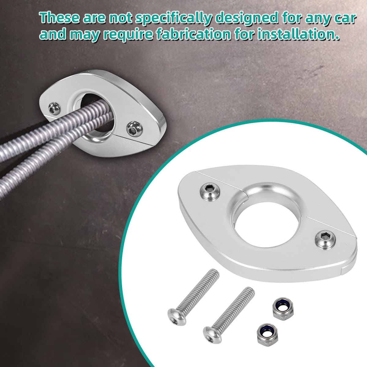 Snapklik.com : 1.25" Aluminum Firewall Pass Through For Wiring Harness ...