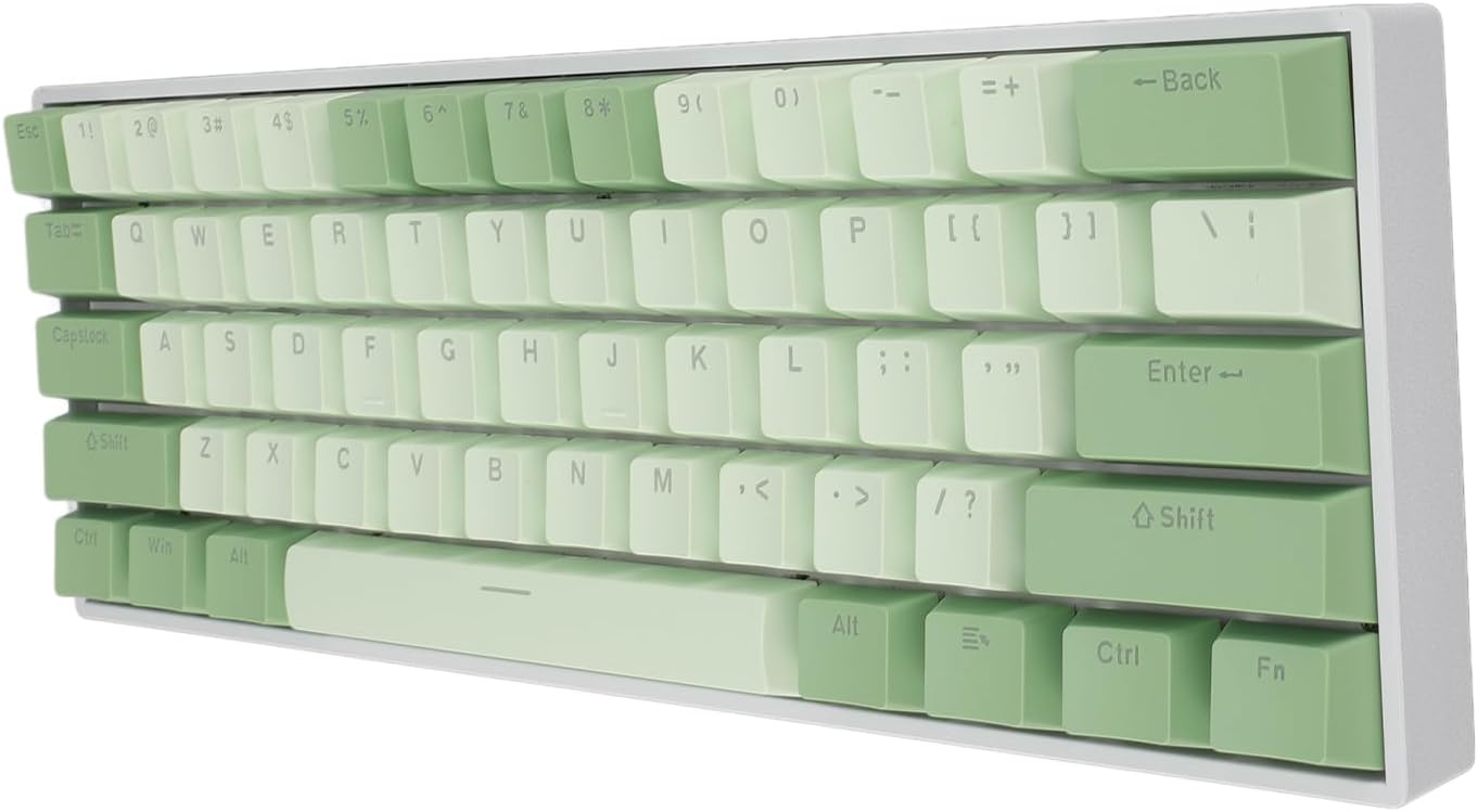 USB Wired Gaming Keyboard, 60% 61 Keys Mechanical Keyboard, Compact Hot ...