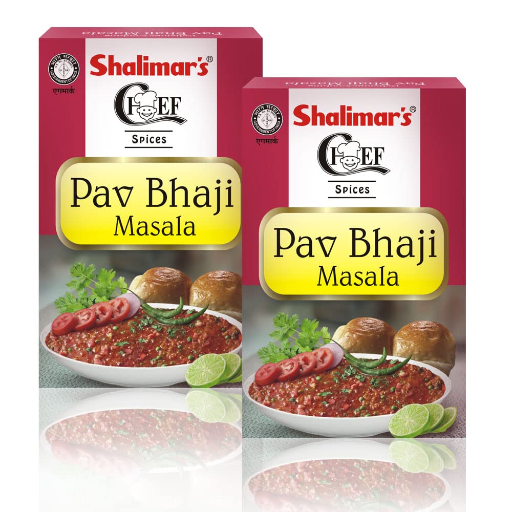 Shalimar's Chef Pav Bhaji Masala 50 gm pack of 2 : Amazon.in: Grocery ...