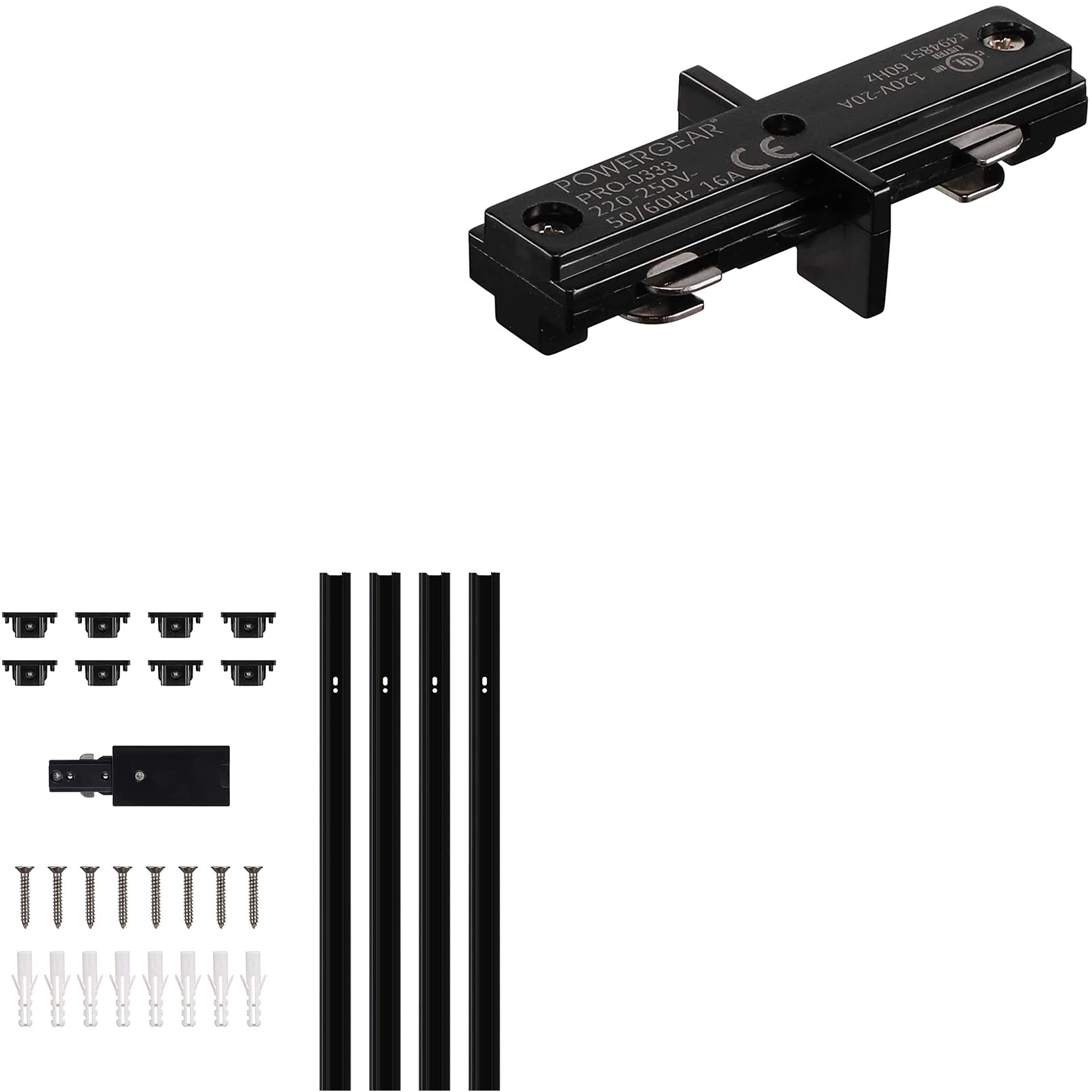 LEONLITE H Style Track Kit Bundle LEONLITE H Track Dead End I Connector ...
