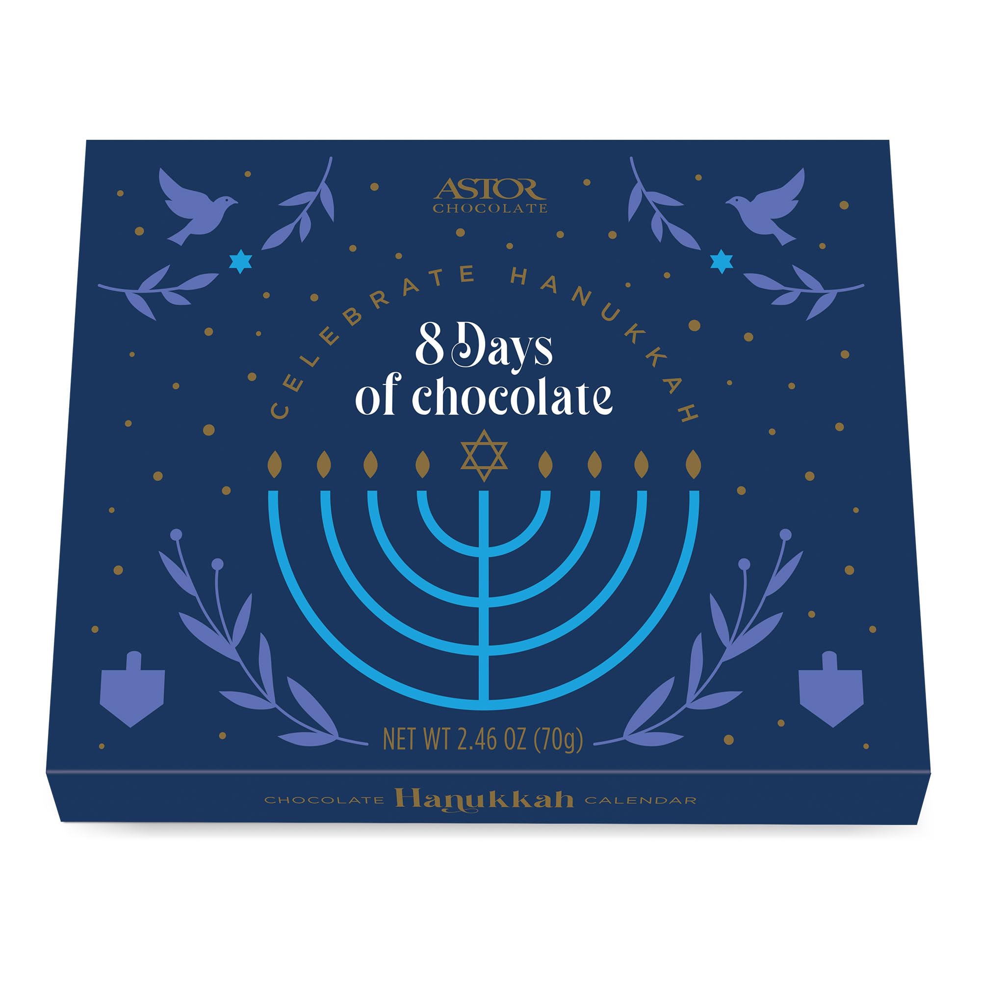 Amazon.com: Astor Chocolate 8 Days Of Hannukah Advent Calendar ...