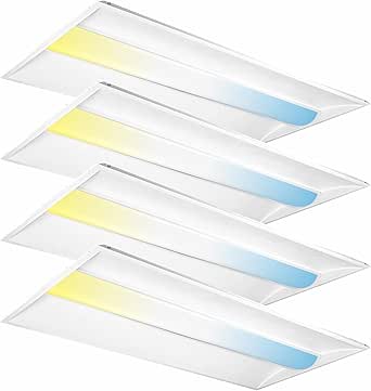 2x4 FT Center Basket LED Troffer Panel Light, 30/40/50/60/72W, 5CCT ...