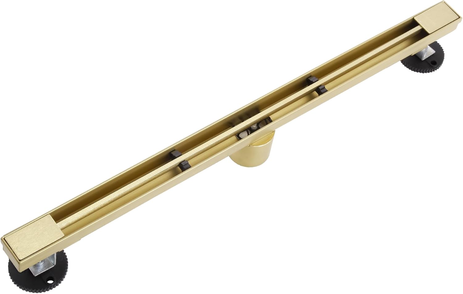 muschbath 36 Inch Ultra Narrow Linear Shower Drain, Brushed Gold Extra ...