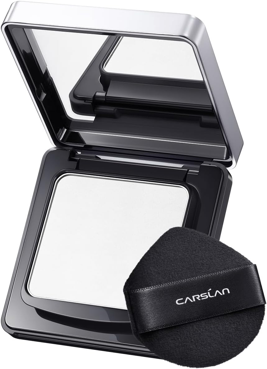Amazon.com : CARSLAN Oil Control Face Pressed Powder Compact, 24H ...