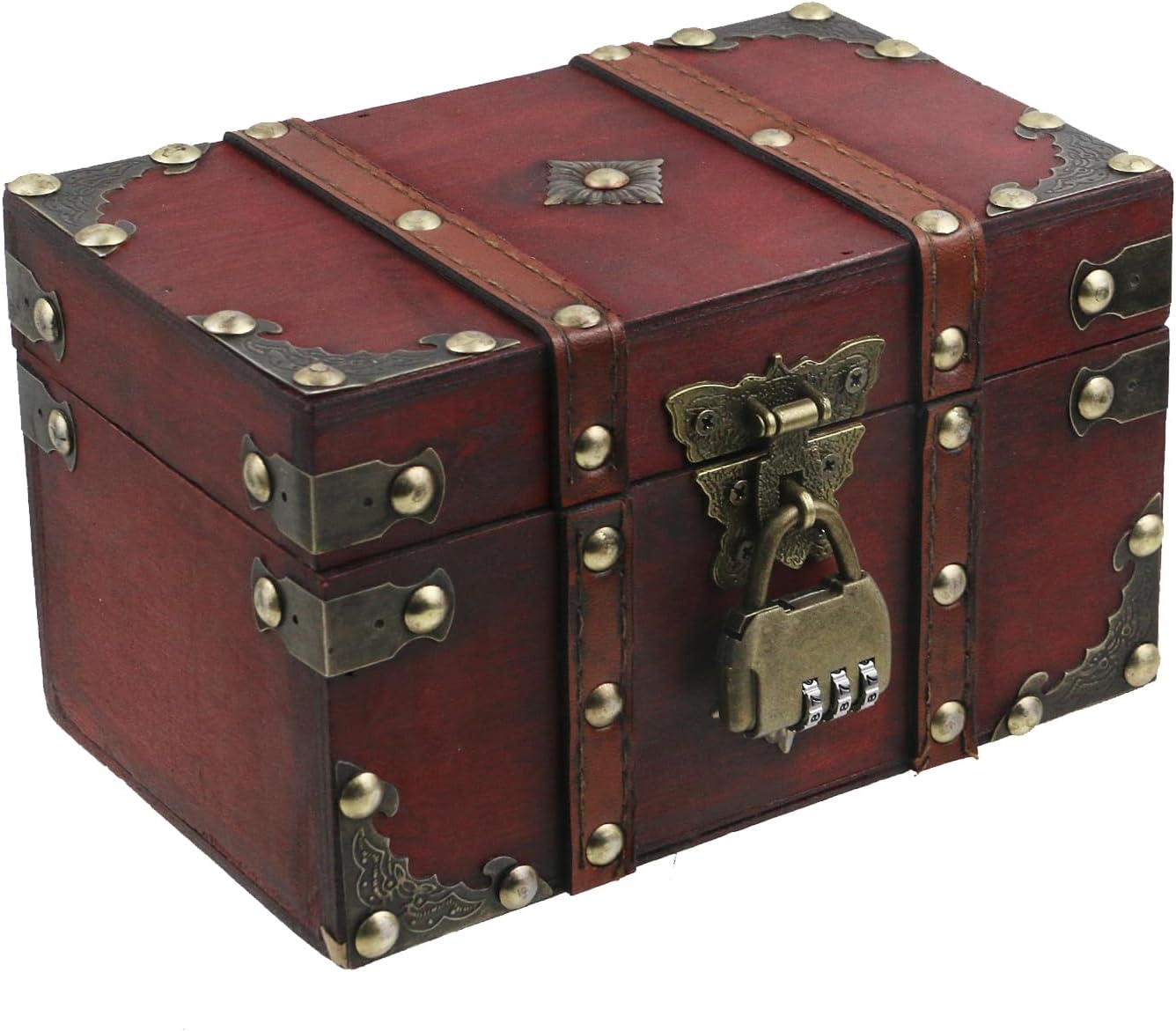 Amazon.com: Geesatis 1 pcs Decorative Vintage Chest Storage Boxes ...