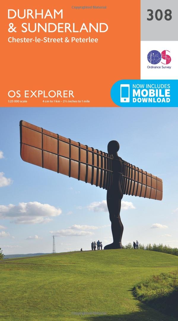 Durham & Sunderland Map | Chester-le-Street & Peterlee | Ordnance ...