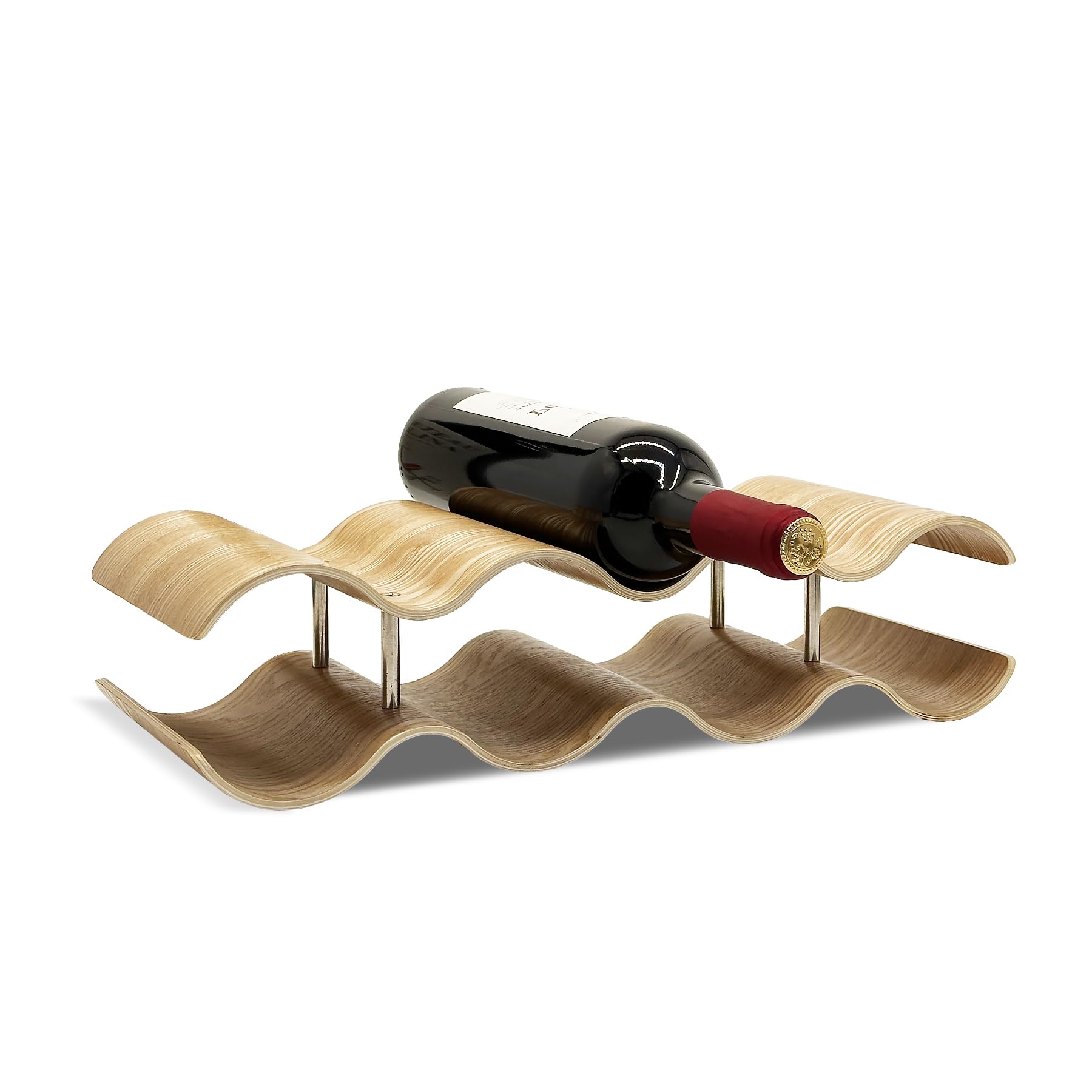 Amazon.com: Daimix 2-Tier Wine Rack Countertop, 7 Bottles Wooden Wine ...
