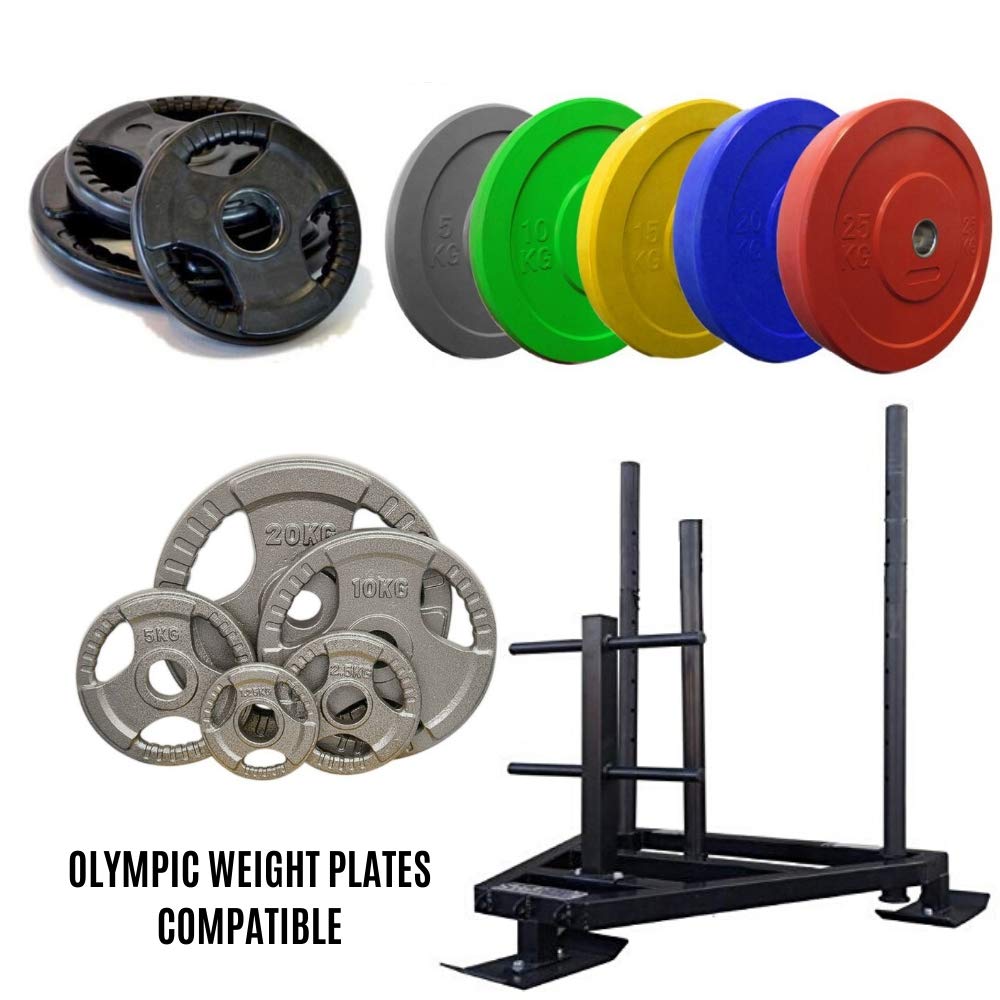 Push Pull Sled Heavy-Duty Weight Sled – 68 Lbs Base, Holds Up To 500 ...