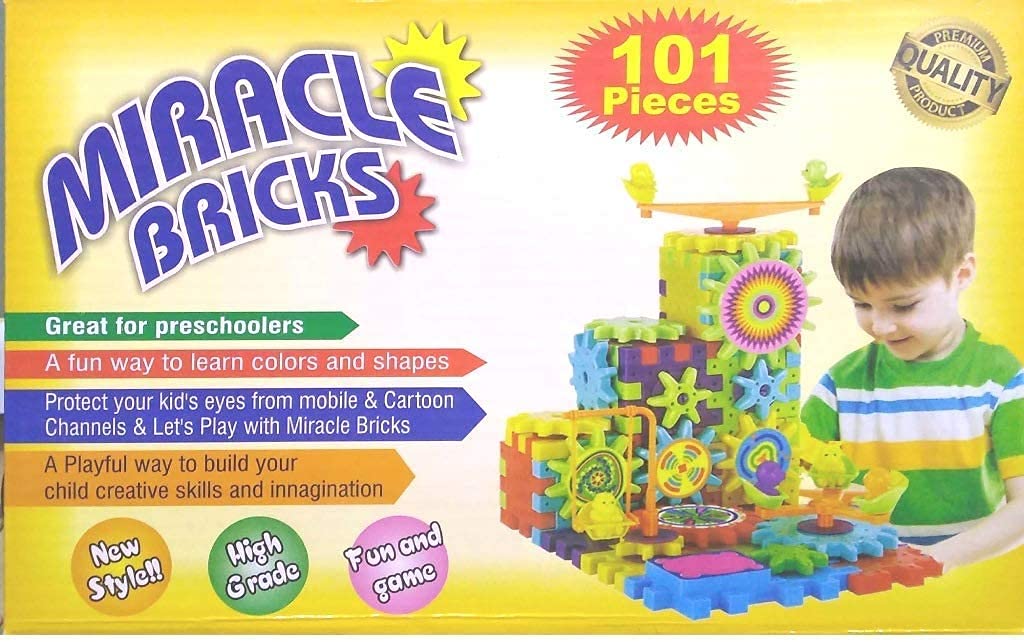 Buy THIRD EYE Miracle Bricks 101 Piece Interlocking Learning Blocks ...