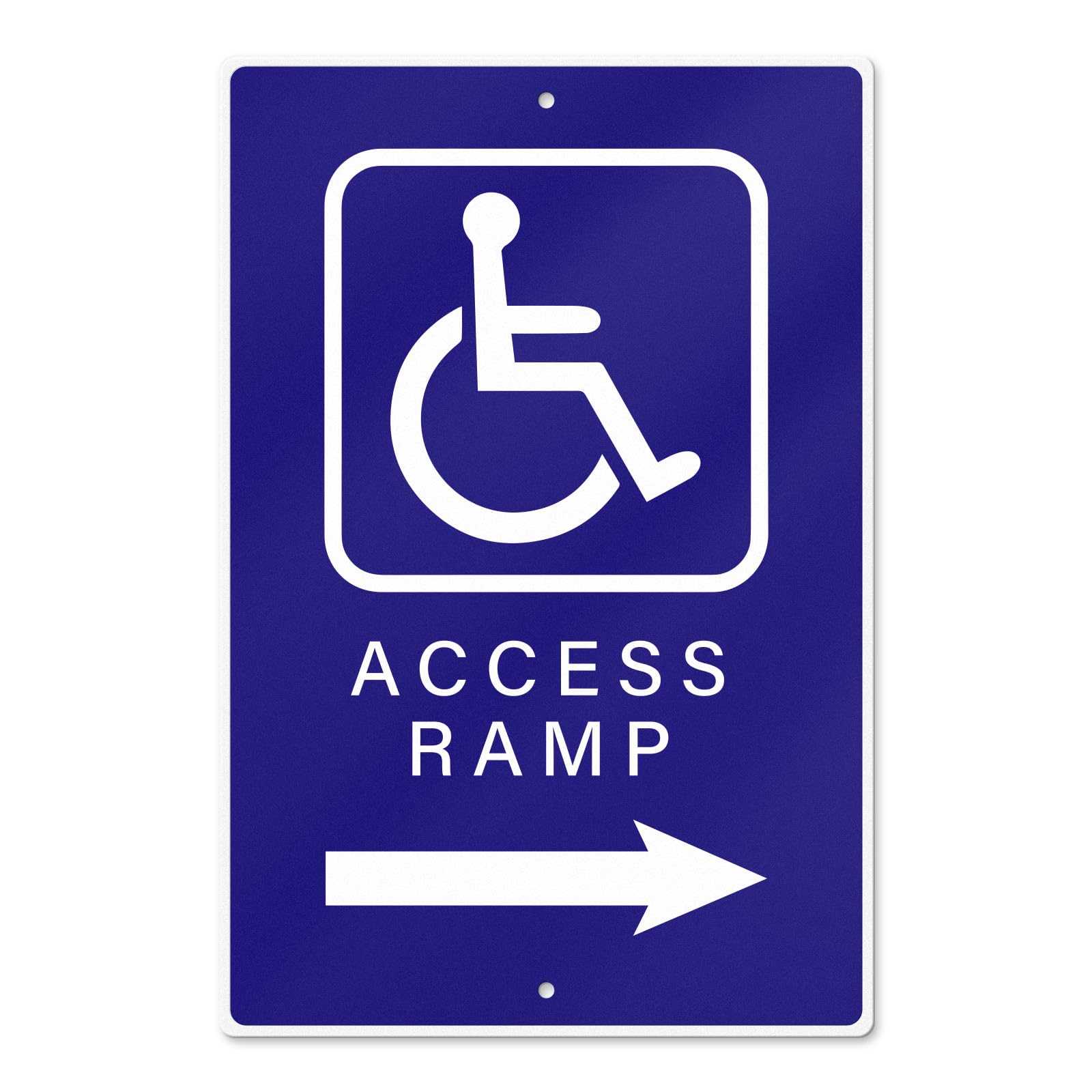 Amazon.com: YIKIADA Handicap Access Ramp Sign 8 × 12 Inch Aluminum ...
