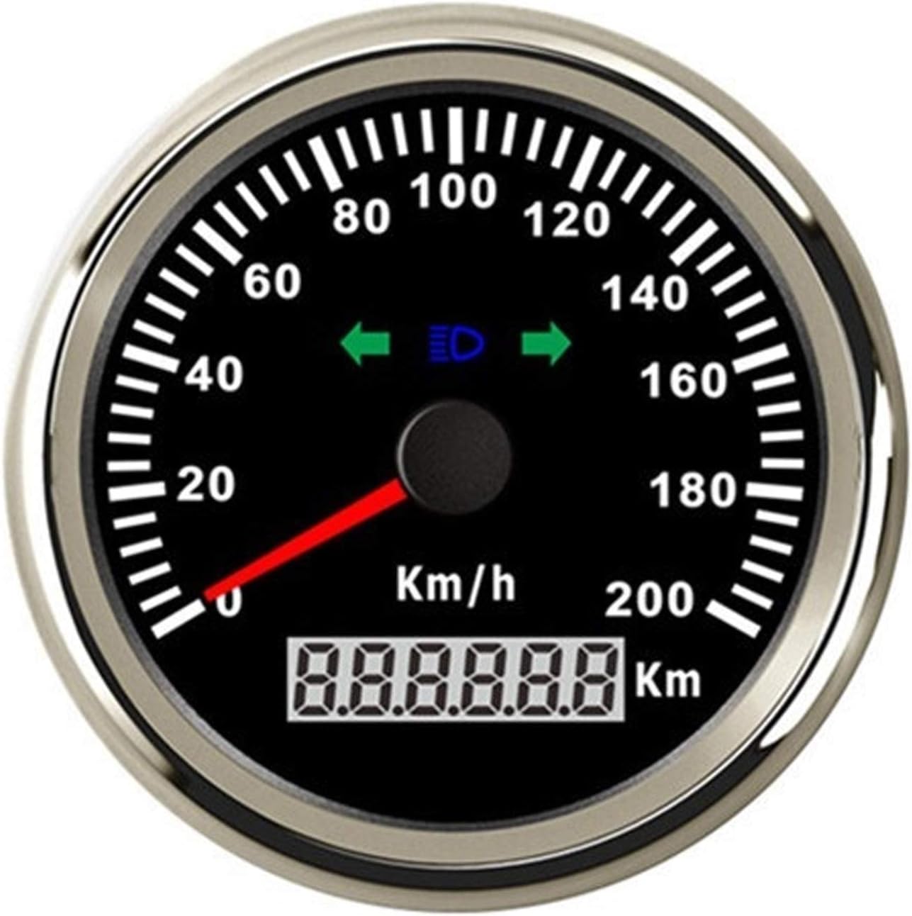 Compteur de vitesse GPS durable 85 mm Odomètre 200 km/h Alarme de ...