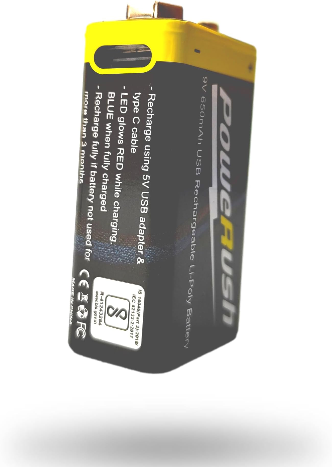 Duracell Rechargeable 9V 170 mAh MiMH Batteries-Pack of 1 : Amazon.in ...