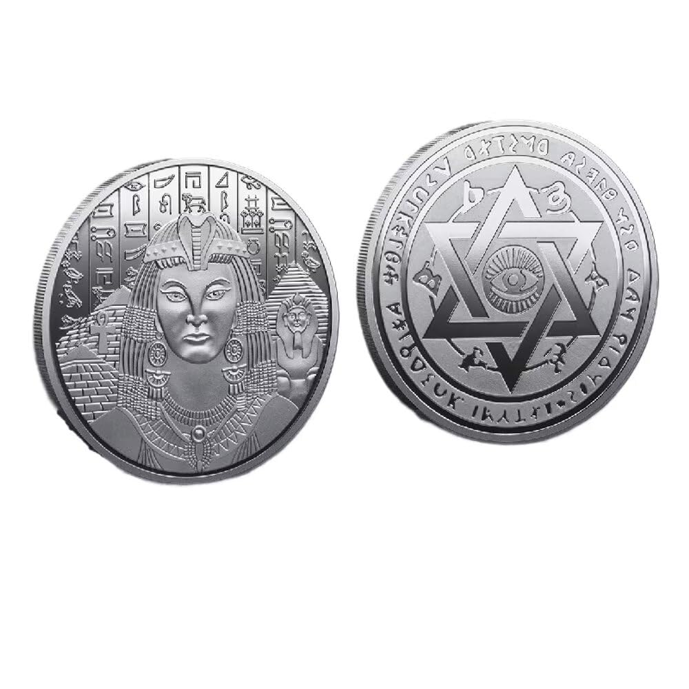 Amazon.com: Egyptian Sun God Cleopatra Gold Coin, Ancient Egypt Queen ...