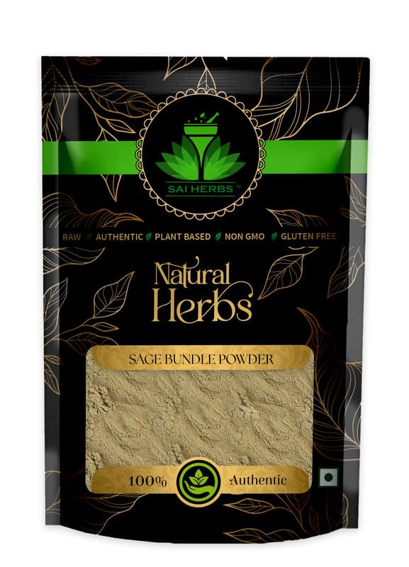 SAI HERBS Premium Dried Sage Leaf Rolls Powder - Sage Bundle Powder ...