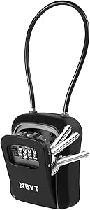 NBYT Portable Combination Lock keybox,For House Keys Key Hiders to Hide ...