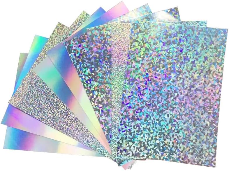 Shiny Cardstock Paper Uxcell 20PCS , 11.7" X 8" Iridescent Paper Sheets ...