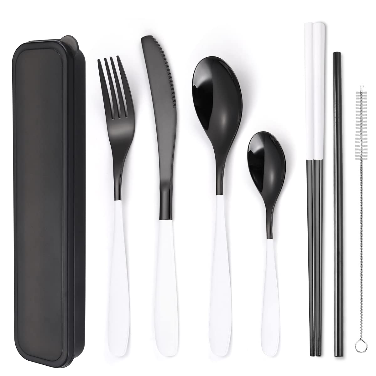 Amazon.com: AARAINBOW 7 Pieces 18/8 Stainless Steel Flatware Set ...