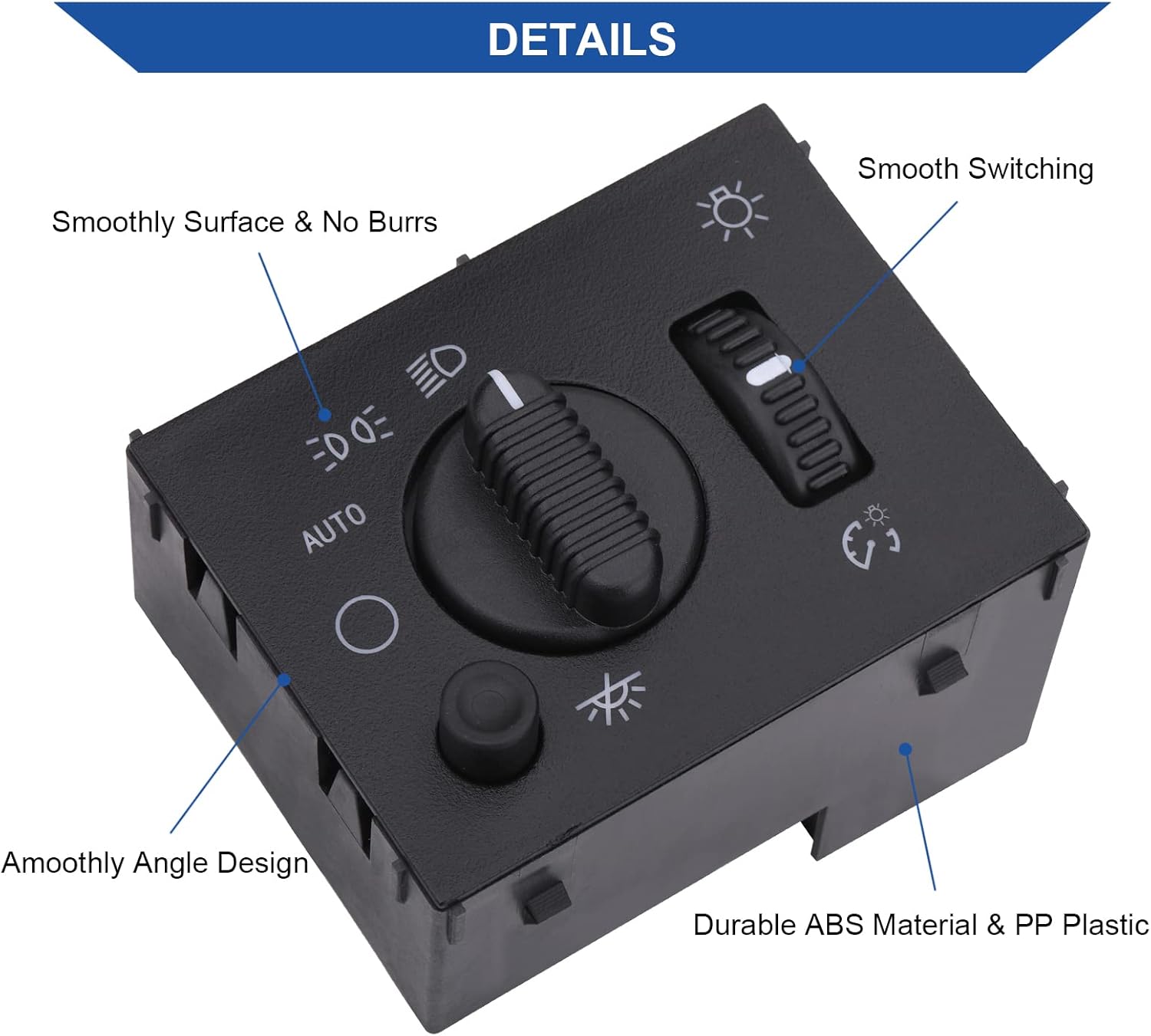 Buy Obaee Headlight Dimmer Switch Headlamp Control Compatible with ...