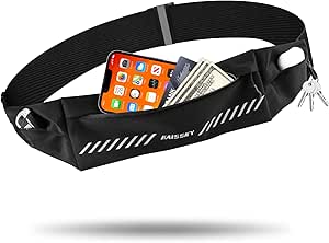 Amazon.com: HAISSKY Slim Running Belt for Women Men, Slim Waist Pack ...