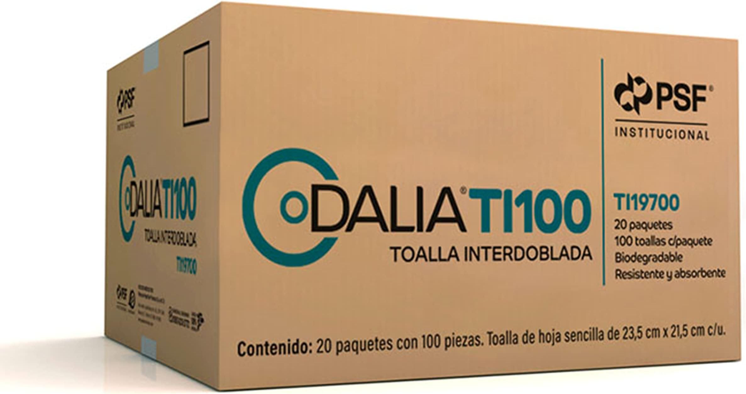 Fapsa Toalla de Papel en Rollo para Manos TR19601, Biodegradable, 6 ...