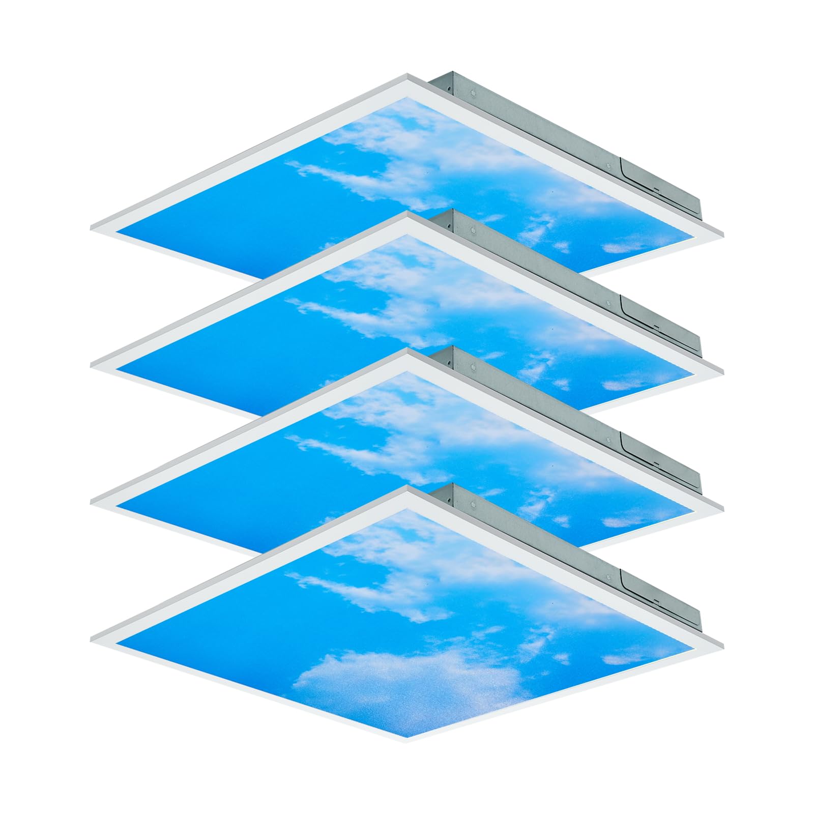 Snapklik.com : VocgoUU 2x2 LED Flat Panel Lights Blue Sky Cloud 4 Pack ...