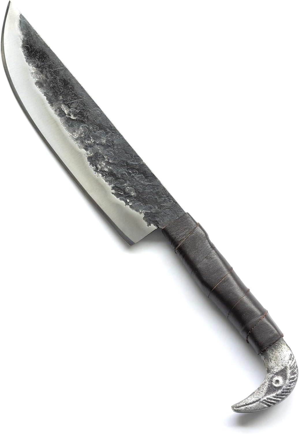 Sons of Odin Viking Knife Raven Head Hilt with Leather Sheath - High ...
