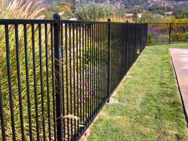 Amazon.com : XCEL Fence ® Black Steel Anti-Rust Fence Panel - Sharp End ...