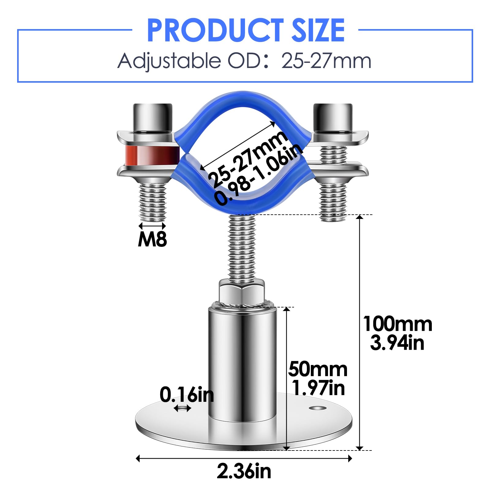 Water Pipe Wall Bracket