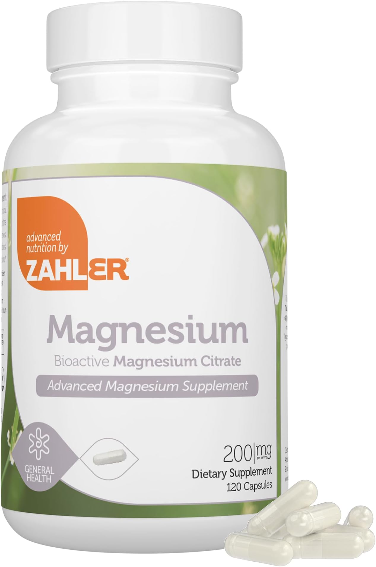 Amazon.com: Zahler - Magnesium Supplement Capsules 200 mg (120 Count ...