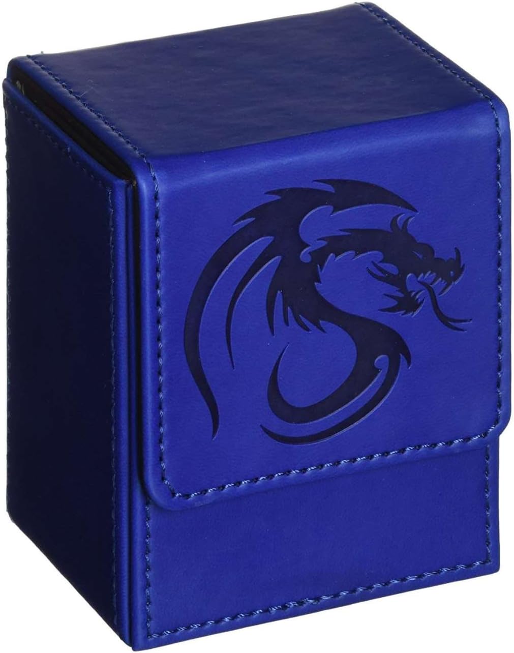 Amazon.com: BCW Deck Case LX Leatherette | Holds 80 Sleeved Cards Blue ...