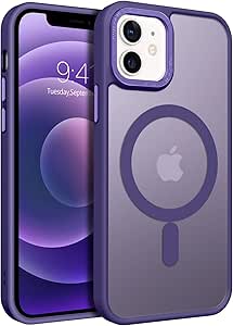Amazon.com: BENTOBEN iPhone 12 Mini Case Phone Case 12Mini Cover Deep Purple | Magnetic ...