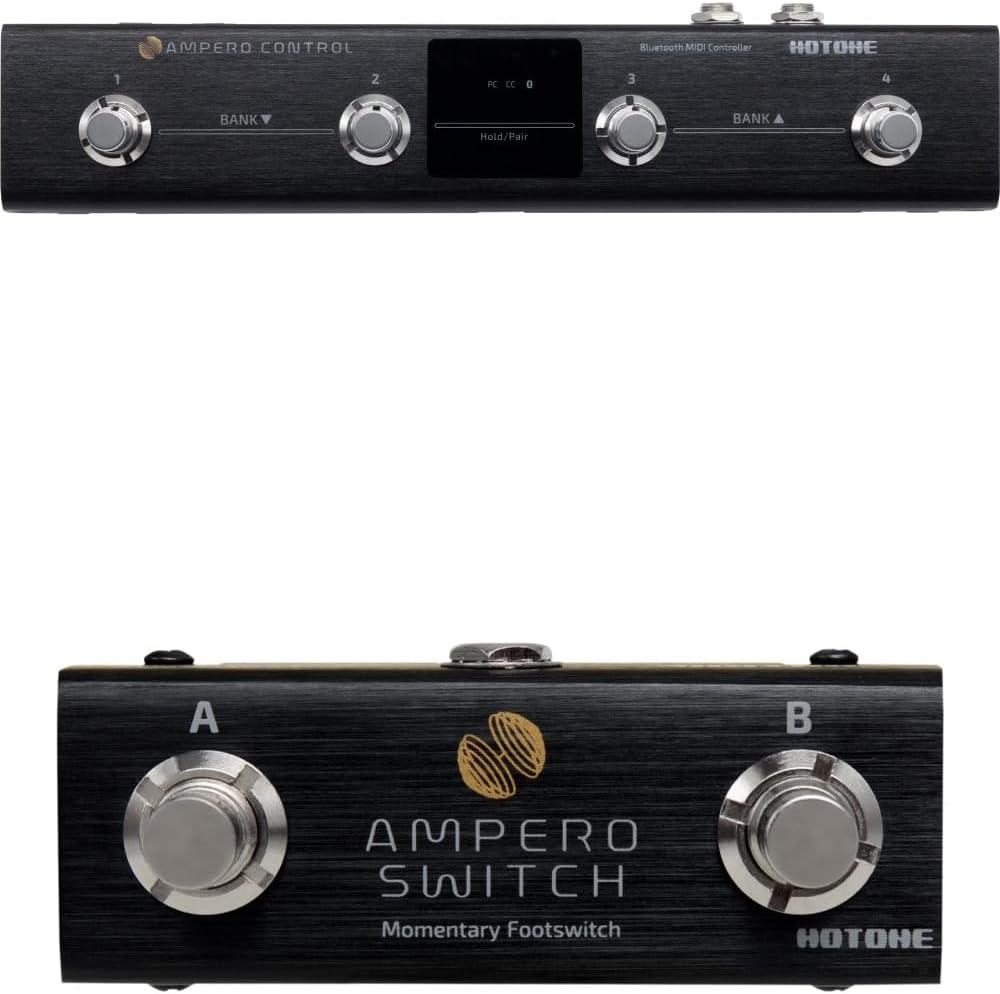 Amazon.com: HOTONE Ampero Control + Dual Footswitch Bundle MIDI Foot ...