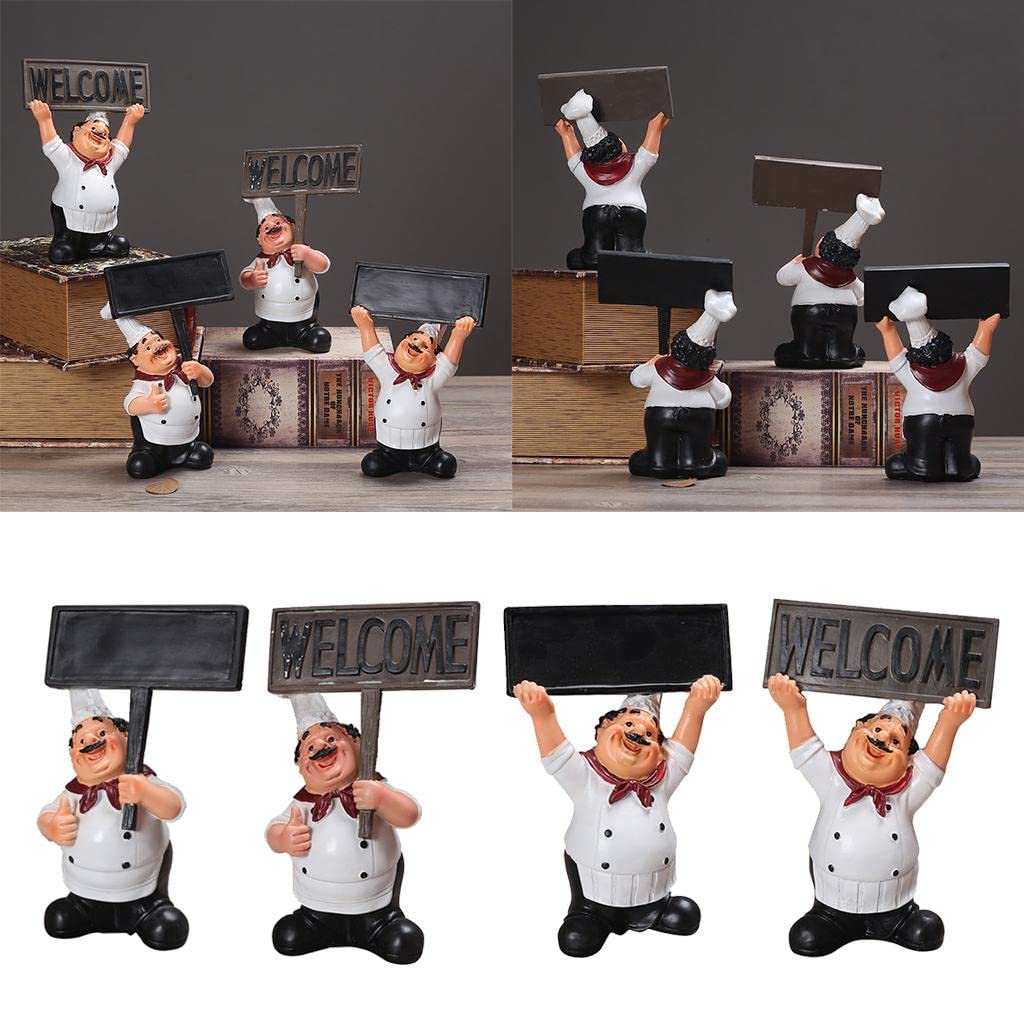 Buy Lina Trading Resin Chef Figure Ornament Lovely Chef Photo Props ...