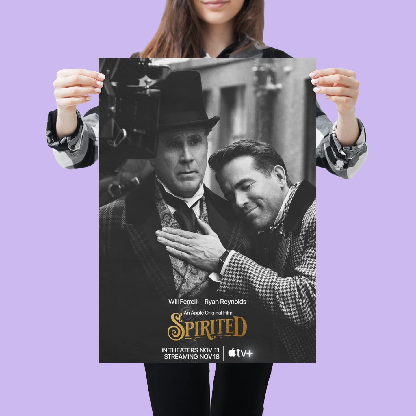 Amazon.com: Spirited (Will Ferrell, Ryan Reynolds) Movie POSTER - 12x18 ...