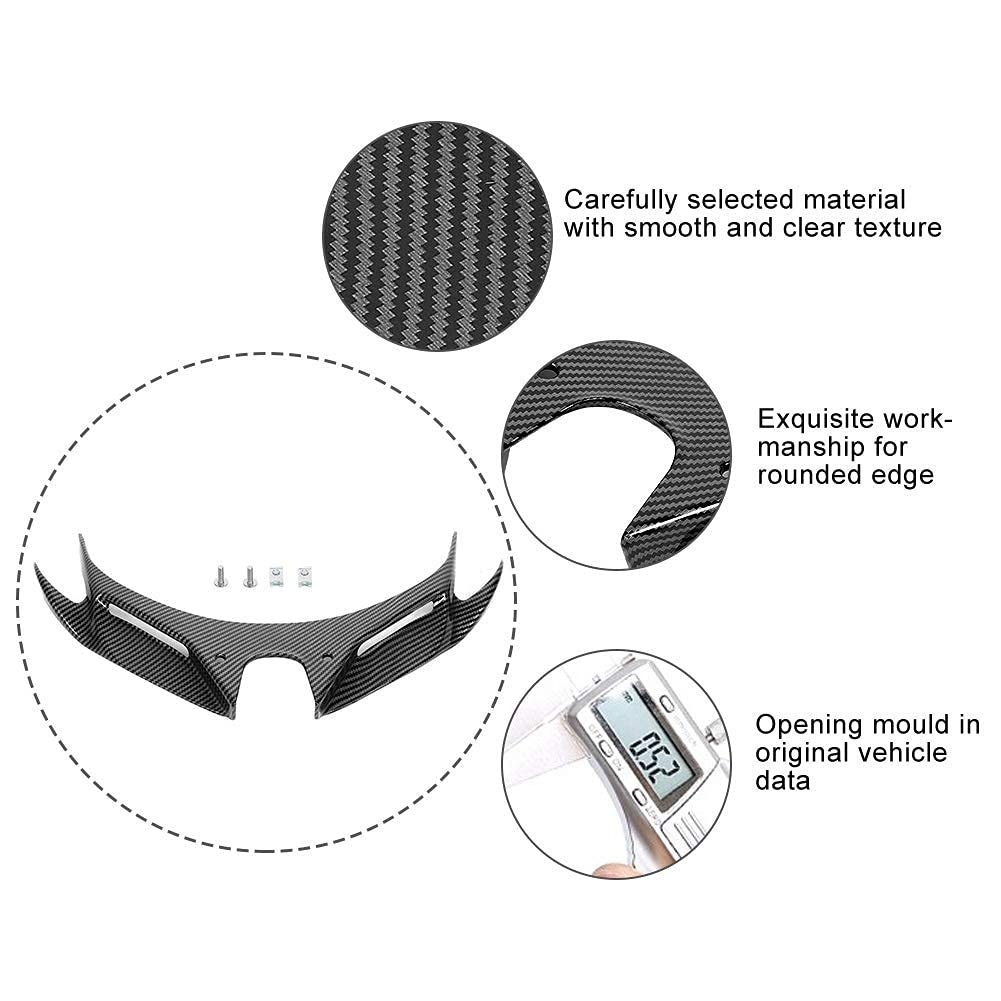 Ninja 400 Accessories Carbon Fiber Style Front Fairing Winglets For ...