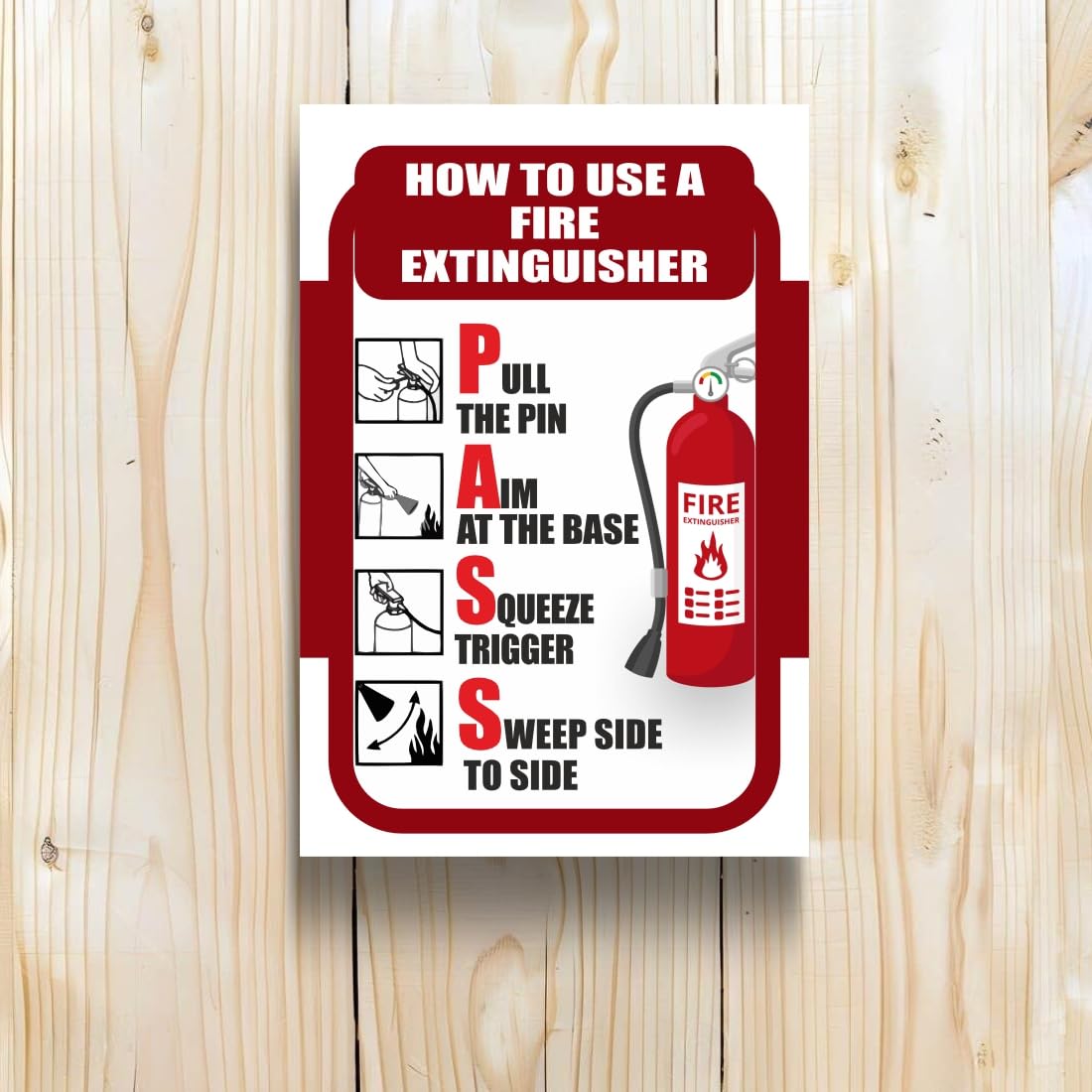 Voorkoms How To Use Fire Extinguisher Sign Board For Schools ...