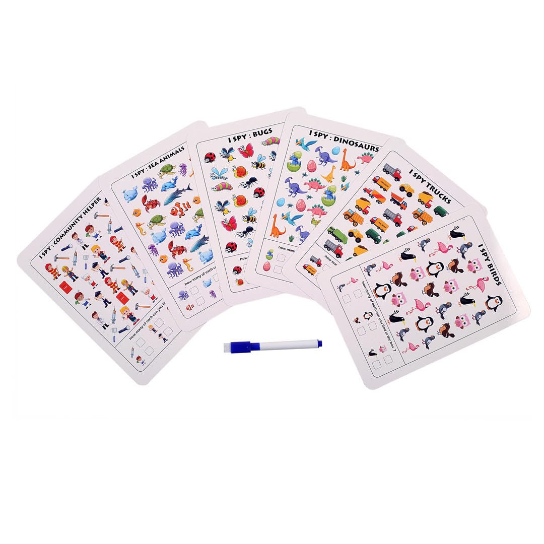 Interactive I Spy Worksheet Activity Book For Kids Set 6 | Desertcart ...