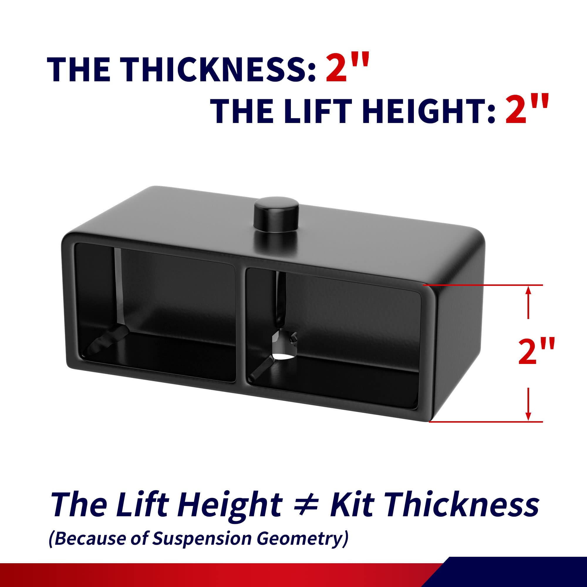 Snapklik.com : FLYCLE 2 Inch Rear Lift Blocks For Chevy Silverado 1500 ...
