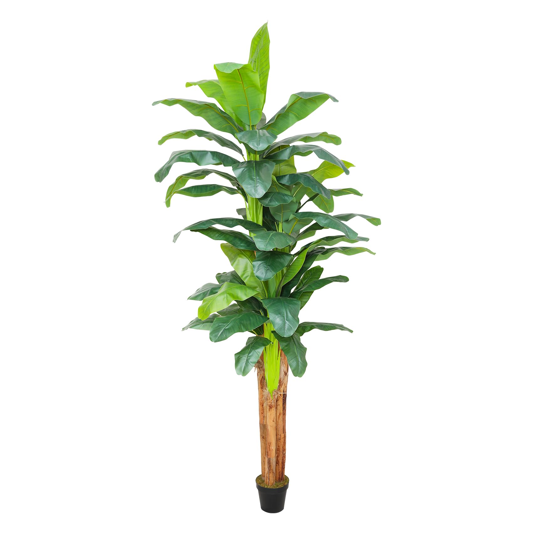 Hobyhoon Extra Tall 8.5ft Banana Leaf Tree - Artificial Indoor Outdoor ...