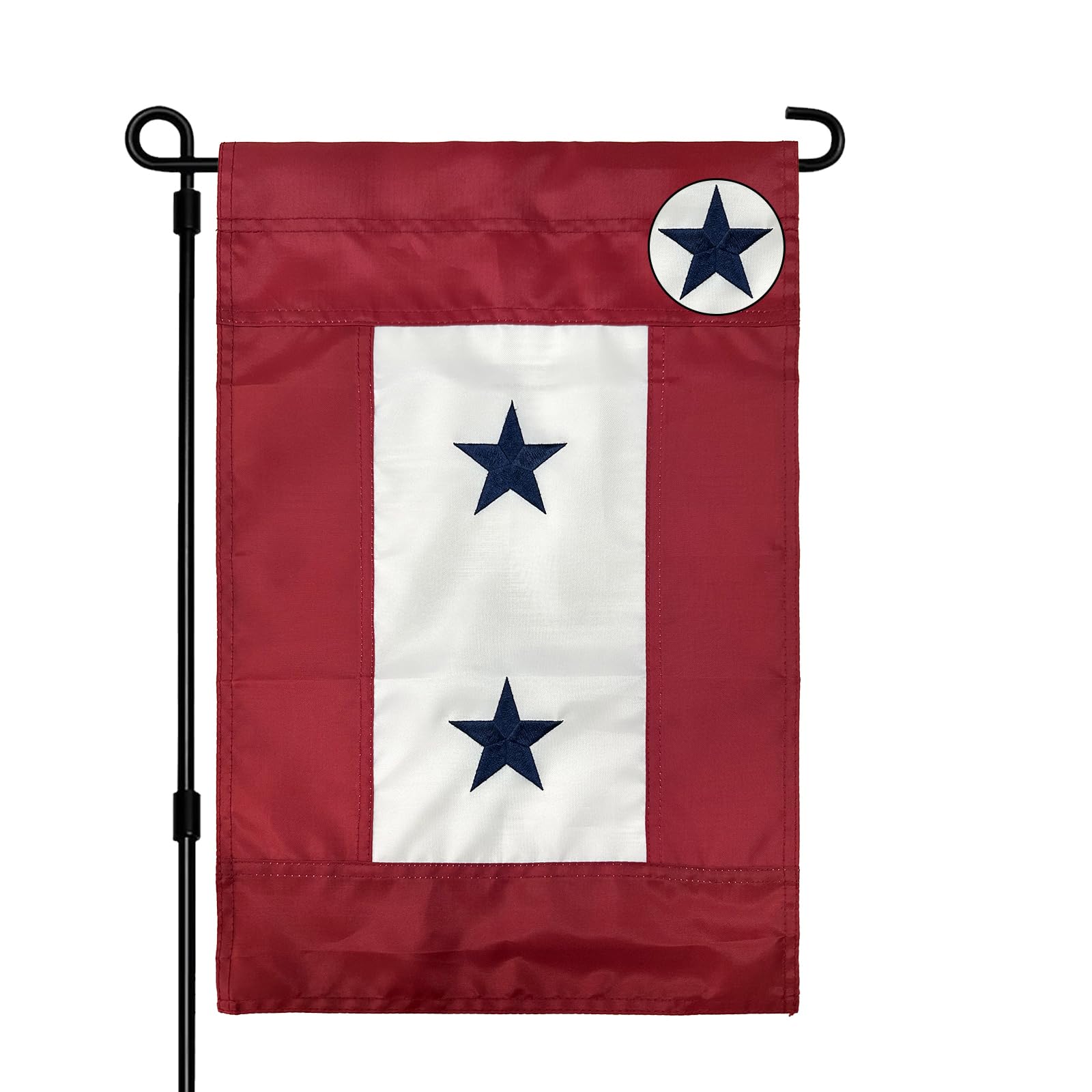 Amazon.com : FLAGPARK Military Service Garden Flag Two Blue Stars ...