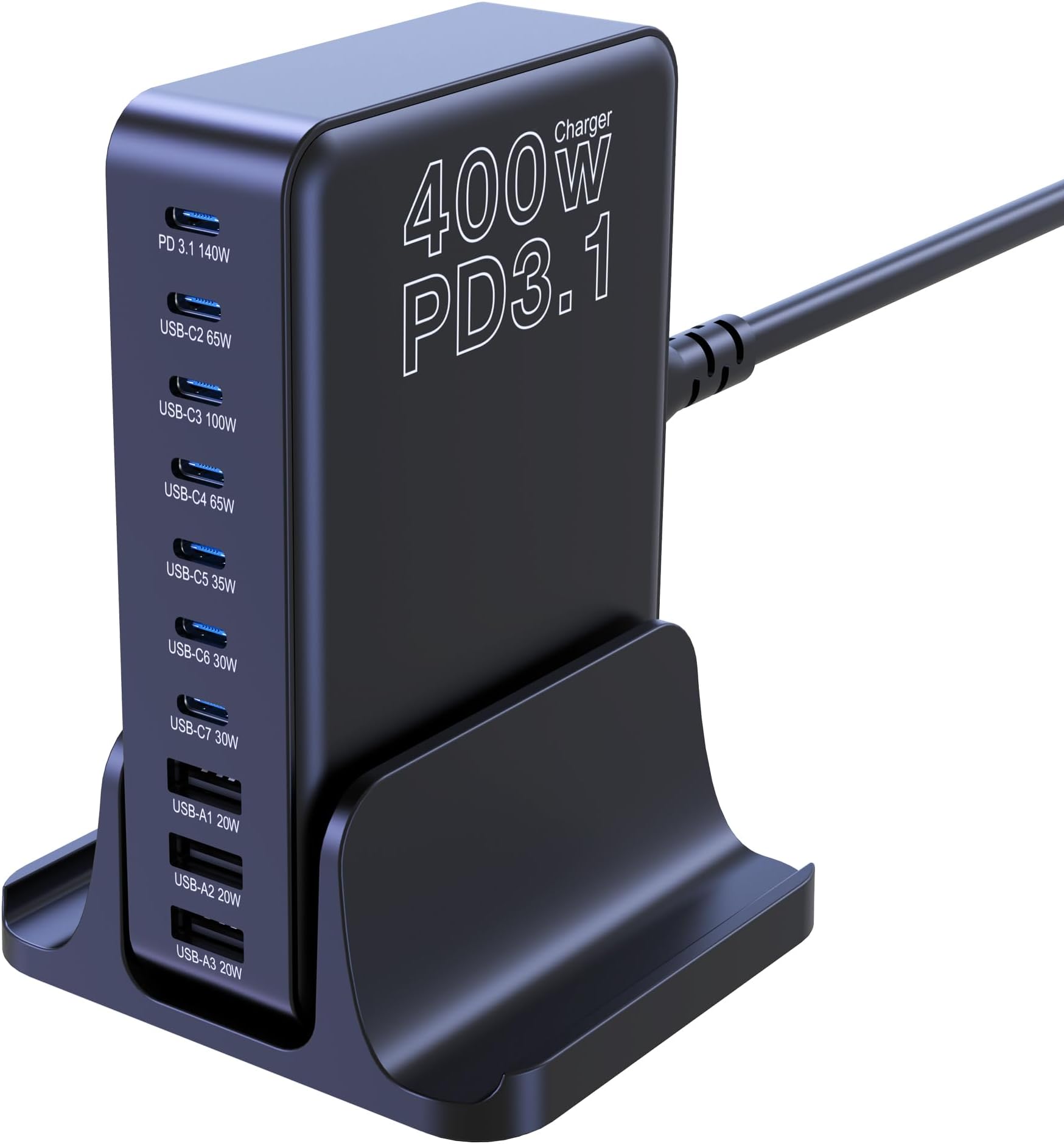 Amazon.com: URVNS 380W USB C Charger, GaN III 7 Ports PD3.1 140W PPS ...