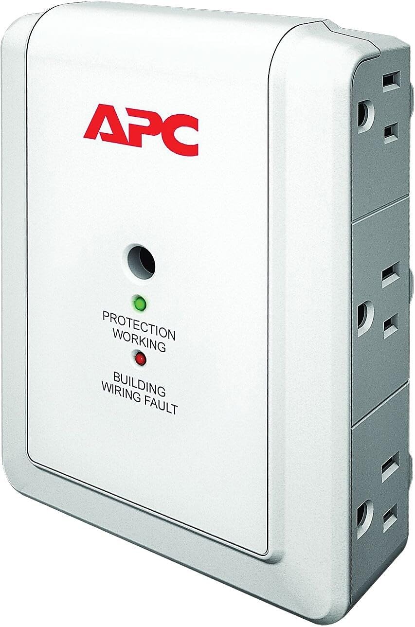 Amazon.com: APC Surgearrest 6 Outlet Surge Suppressor, 1080 Joules (P6w ...