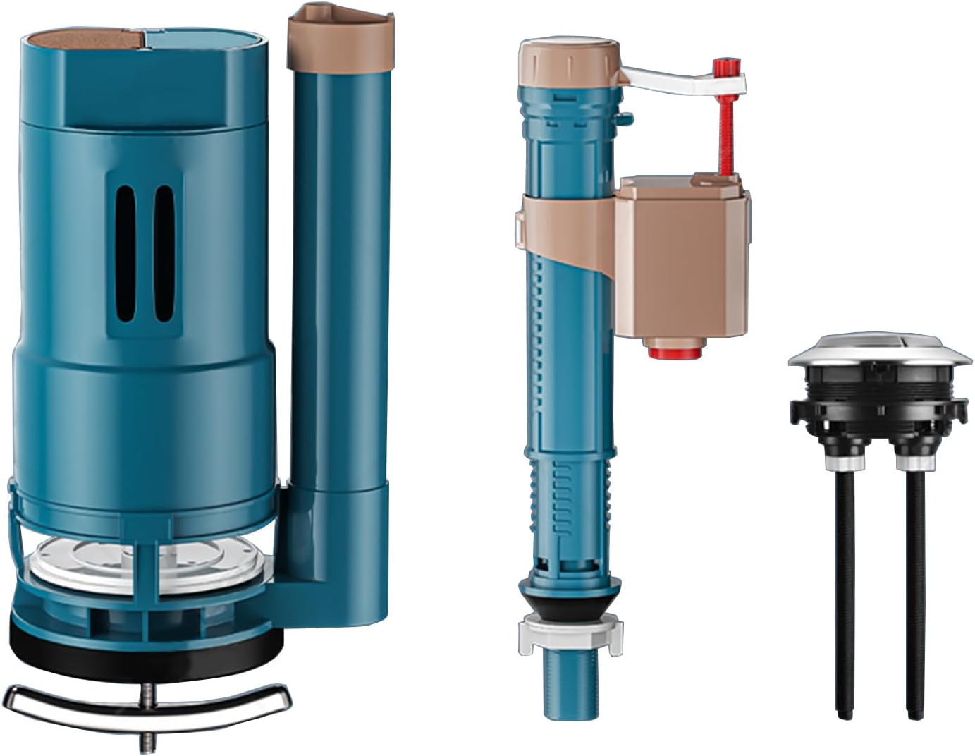 Toilet Tanks Fill Valves Replacement Set Toilet Inlet and Outlet Valves ...