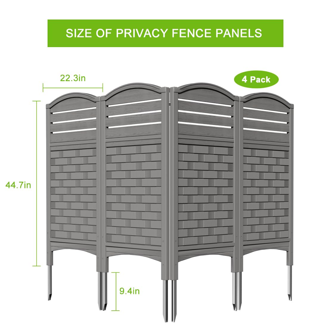 Ac Shade For Outside Unit Mrosaa Outdoor Privacy Fence Panels 4-Pack ...
