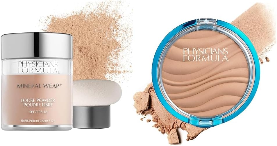 Amazon.com: Physicians Formula Mineral Wear Talc-Free Loose & Pressed ...