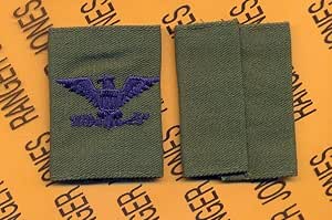 Amazon.com: USAF Air Force Col. 0-6 Colonel OD Green & Blue Slip on ...