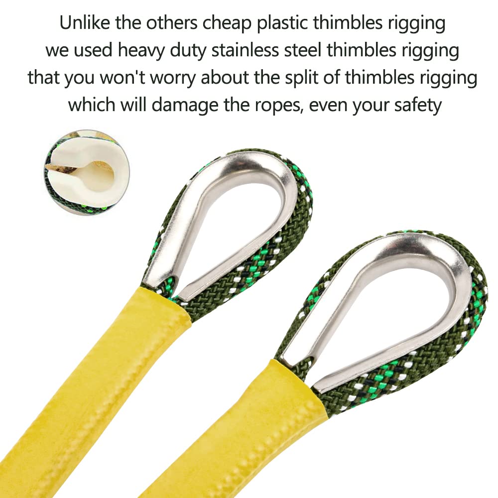 Snapklik.com : X XBEN Outdoor Climbing Rope, 8MM Diameter Static Rock ...