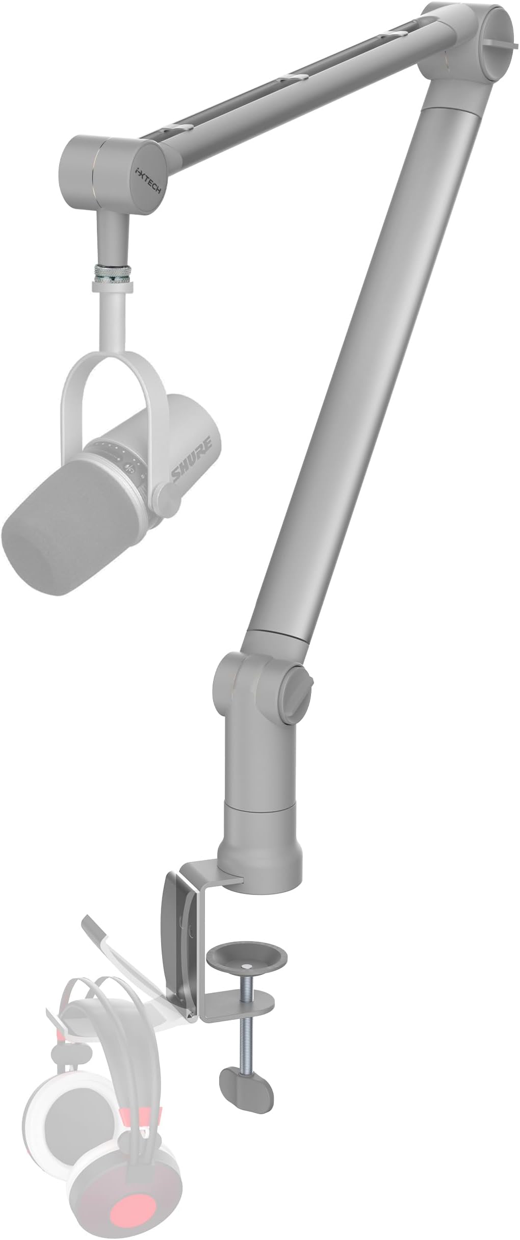 Amazon.com: 19-INCHS Flexible Gooseneck Microphone Stand with Heavy ...