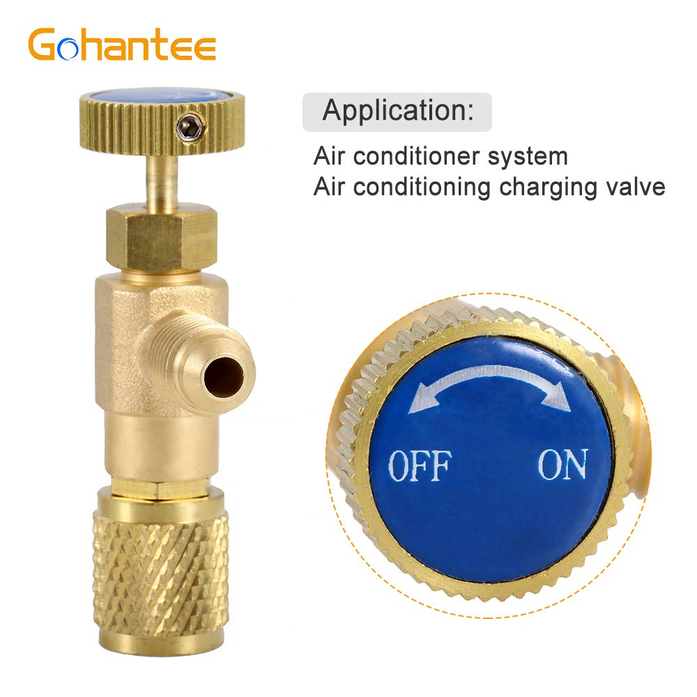 Snapklik.com : R12 R22 Refrigerant Charging Valve, 1/4 Male To 1/4 ...