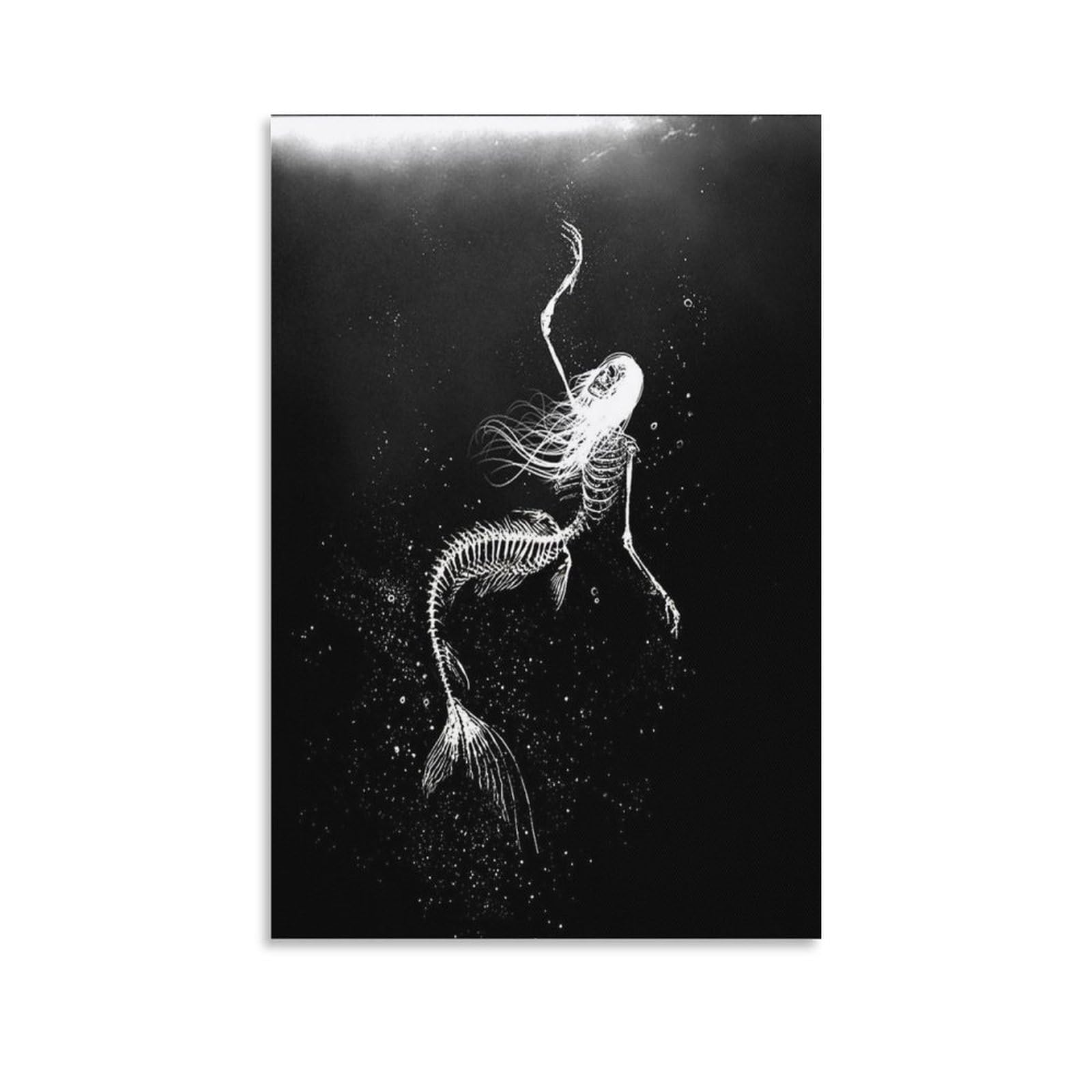 Dark Mermaid Drawing